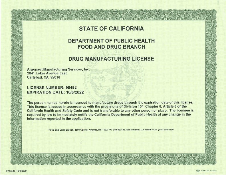 Quality - Argonaut Manufacturing Services